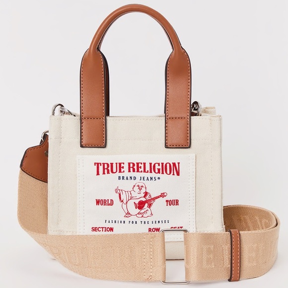 True Religion | Bags | True Religion Mini Denim Logo Tote Bag | Poshmark